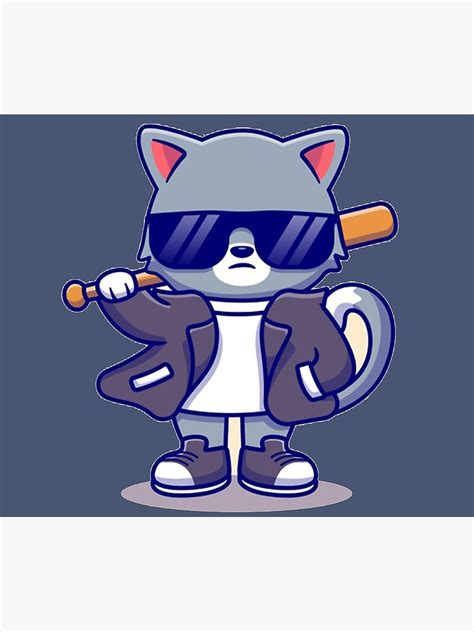 Cute Grumpy Cat Poster By Beaustore Redbubble