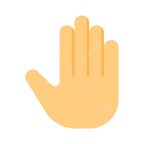 Hand Signals Vector Hd Images Palm Hand Stop Icon Signal Wave