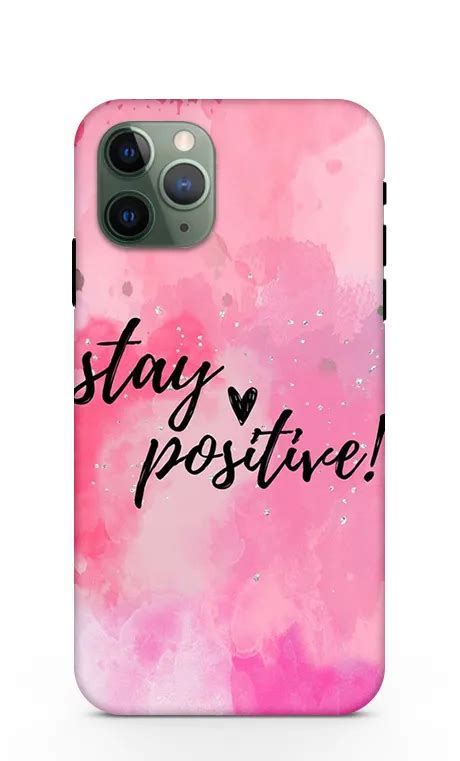 Stay Positive Pink Apple Iphone 11 Pro Mobile Cover