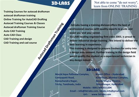 Autocad Draftsman Training By Design Manager Issuu