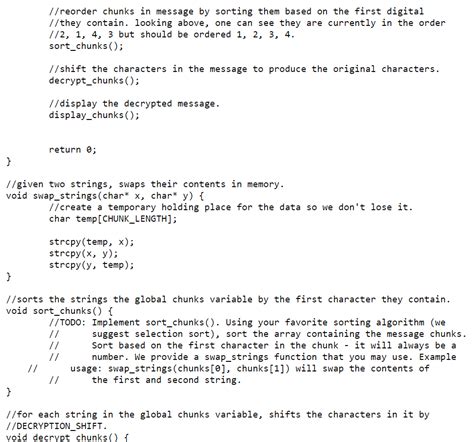 Solved For This Program You Will Write A Chunk Based Chegg Com