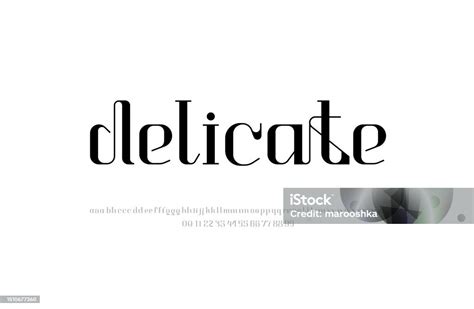 우아하고 아름다운 알파벳 세리프 글꼴 로고 타입 초대장 또는 디자인에 완벽한 클래식 레터링 서로 다른 소문자와 숫자의 두 세트를