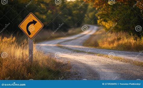 Curve Warning Sign Royalty Free Stock Photography CartoonDealer Com 33601061