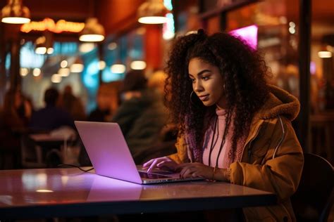 Working Laptop Computer Adult Premium Photo Rawpixel