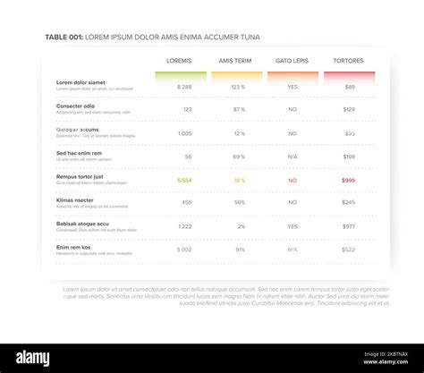 Multipurpose Table Layout Template With Nice Minimalistic Design