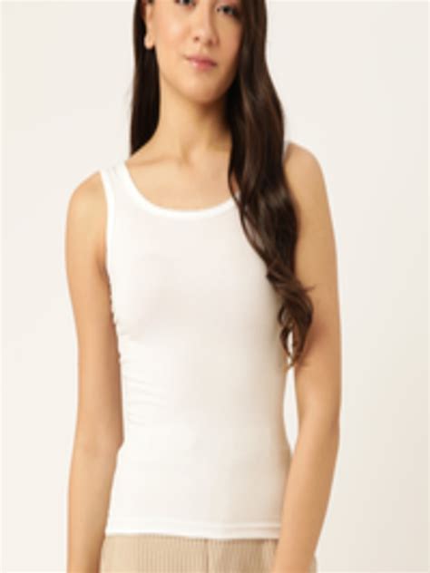 Buy Lady Lyka Women White Solid Cotton Camisole Camisoles For Women 16295756 Myntra