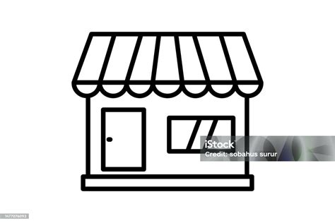 스토어 아이콘 그림입니다 쇼핑과 관련된 아이콘입니다 선 아이콘 스타일입니다 간단한 벡터 디자인 편집 가능 가방에 대한 스톡 벡터 아트 및 기타 이미지 Istock