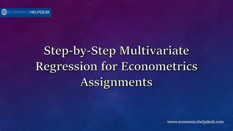 Ppt Step By Step Multivariate Regression For Econometrics Assignments