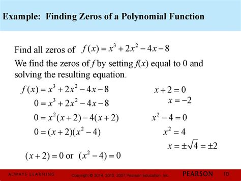 Chapter 3 Polynomial And Rational Functions 3 2 Polynomial Functions