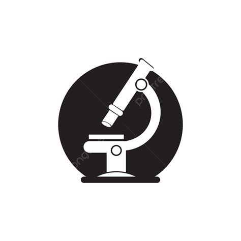 Microscope Icon Template Vector Chemistry Icon Microbiology Vector Chemistry Icon