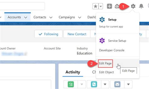 Edit Page Option Missing In Salesforce Lightning