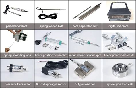 Spring Loaded Lvdt Transducer Inductive Linear Position Displacement