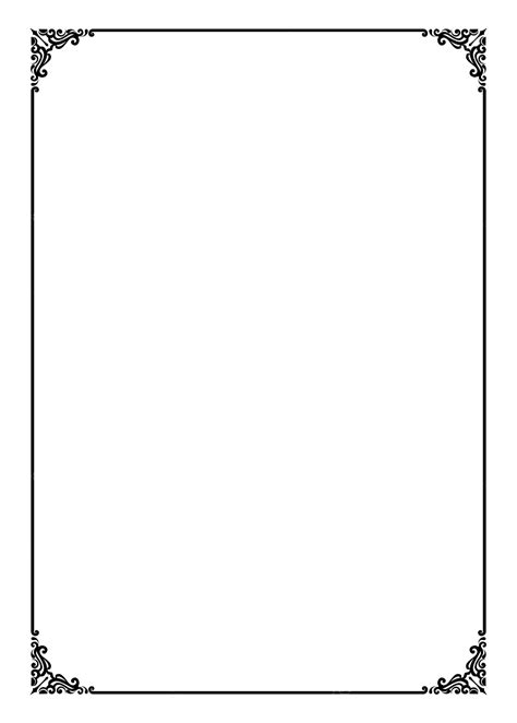 A4 Paper Size Border Design