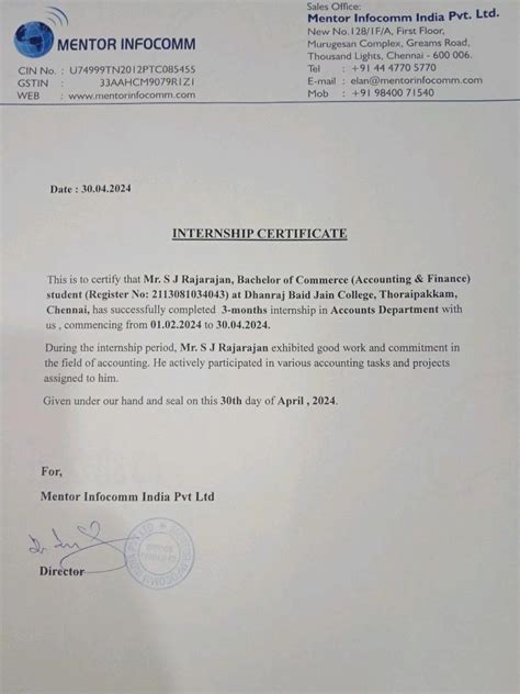 s j rajarajan on linkedin internshipcompletion