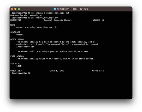 How To Export A Man Page Using Mac Terminal To A File Code2care