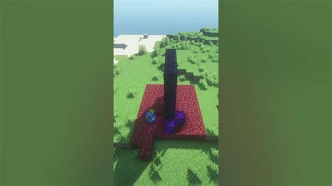 Custom Portal In Minecraft👾 Shorts Youtube