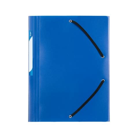 Elasticated 3 Flaps Folder With Spine Label Opaque Pp A4elasticated