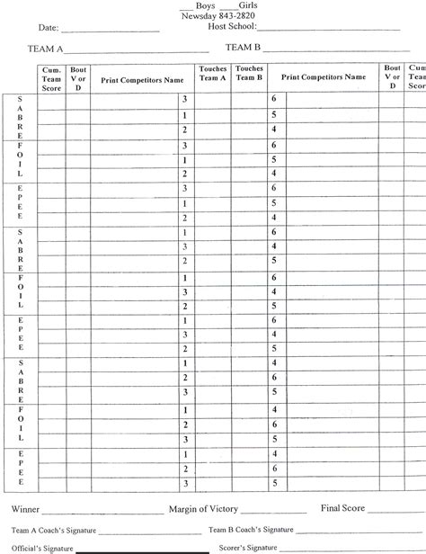 High Jump Score Sheet Template At Nick Mendoza Blog