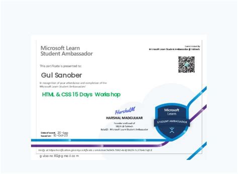 I Am Glad To Share That I Have Received The Certificate Of