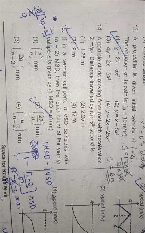 A Particle Starts Moving From Rest With Acceleration 2 M S2 Distance Tra