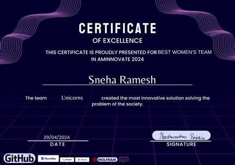 Sneha Ramesh On Linkedin Aminovate2024 Womenintech Hackathonwinners Diversityintech Innovation