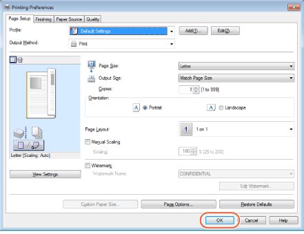 Printing From A Computer