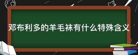邓布利多的羊毛袜有什么特殊含义 业百科