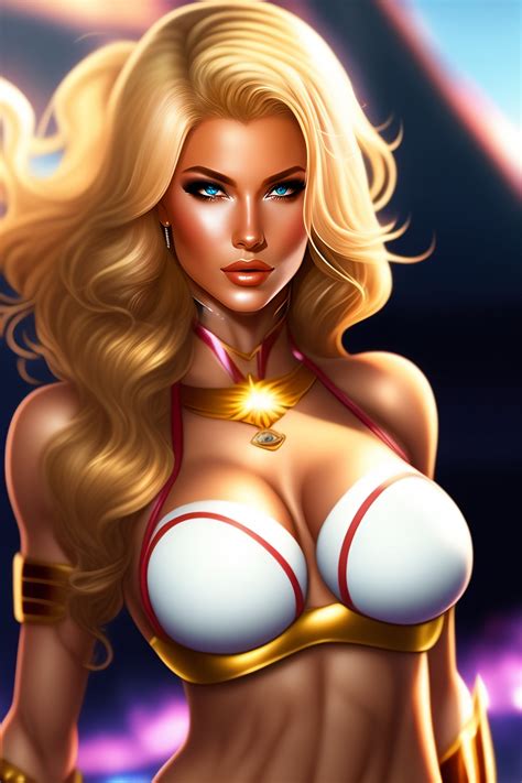 Lexica Sexy Blonde Superhero In Bikini Anime