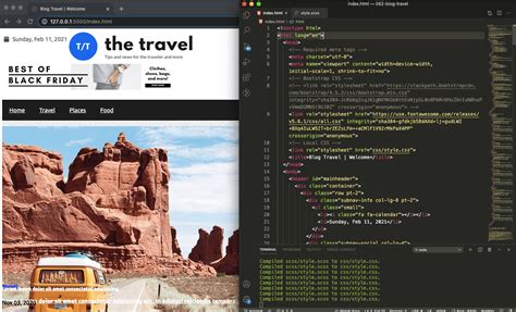 Blog De Viaje Maquetado Con Bootstrap Y Scss Irina Delgado