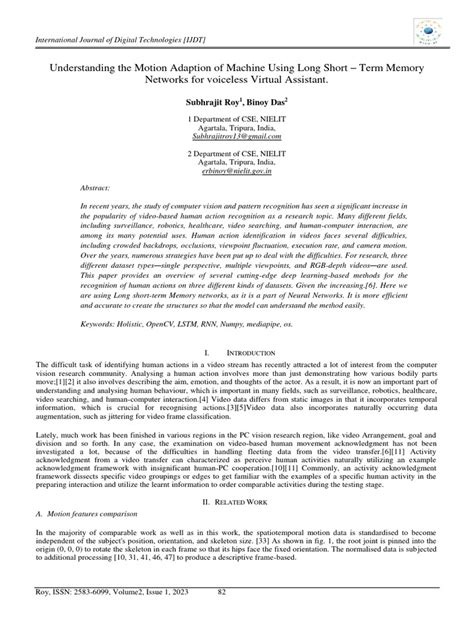 understanding the motion adaption of machine using long short term memory networks for