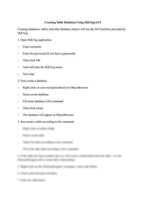SOLUTION Tutorial Creating Table Relations Using Sqlyog Gui Studypool