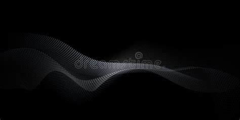 Vector Abstract Motion Smooth Soft Wave Line Pattern And Dot Particle Curve And Fluid Shape