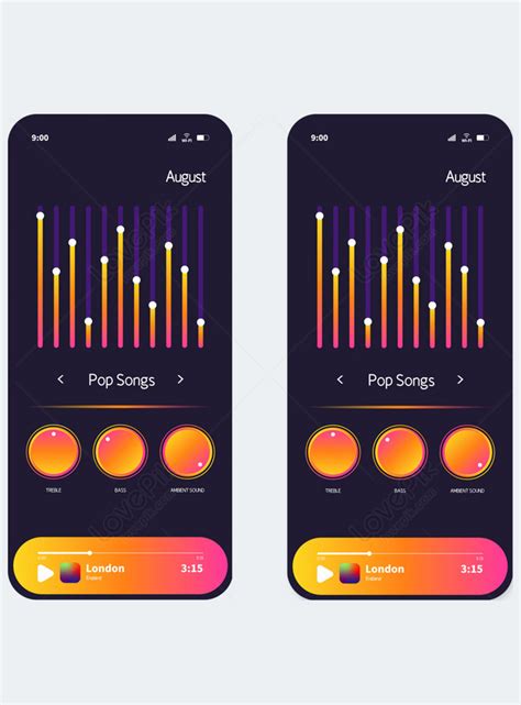 휴대 전화 Ui 검정색 배경 Ui 모바일 포스터 이미지 사진 466928070 무료 다운로드