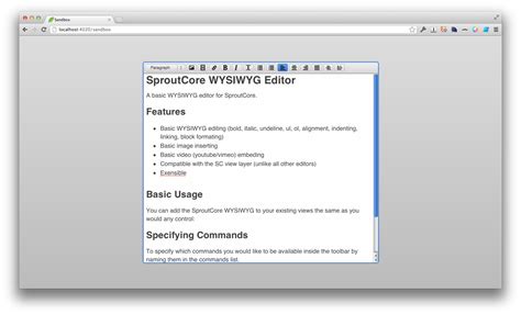 GitHub Sproutcore Rich Text Editor A Rich Text Editor For SproutCore