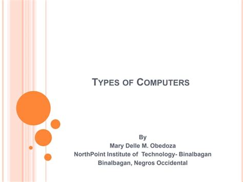 The Five Generations Of Computers Presentation Pptx