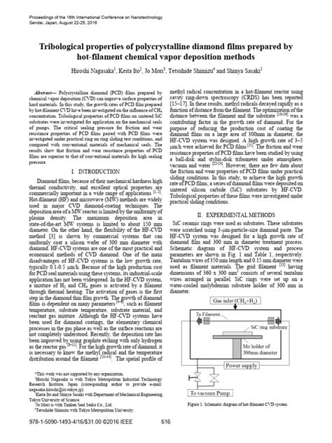 Tribological Properties Of Polycrystalline Diamond Films Pdf
