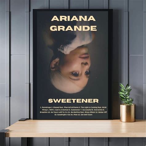 Ariana Grande Poster Sweetener Album Cover Album Poster Music