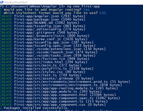 Tạo Một New Project Trong Angular 13