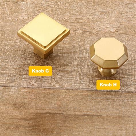 Pure Copper Round Drawer Knobs Solid Brass Cabinet Knobs Etsy