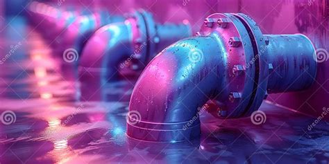 Interconnected Pipes Symbolize Infrastructure Or Plumbing Systems Concept Infrastructure