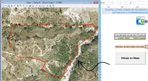 dibujar una poligonal en microstation desde excel geofumadas gis