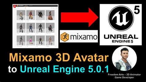 Mixamo 3d Avatar And Animation To Unreal Engine 501 Skeletal Mesh And Animation Sequence