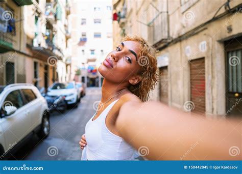 Sexy Shemale Woman Posing And Doing Selfie Stock Photography Cartoondealer Com
