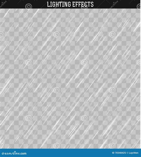 rain realistic effect rains and snow realistic stock vector
