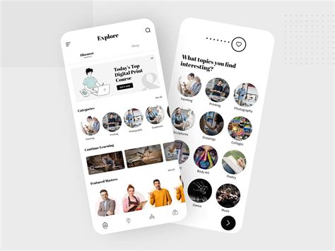 Education Mobile App Ui Design On Behance