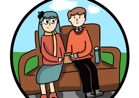 David And Hilda Having Lunch At A Park R Hildatheseries