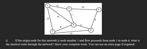 solved 11 10 15 13 8 5 17 i if the origin node for this