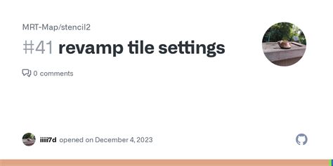 Revamp Tile Settings · Issue 41 · Mrt Mapstencil2 · Github
