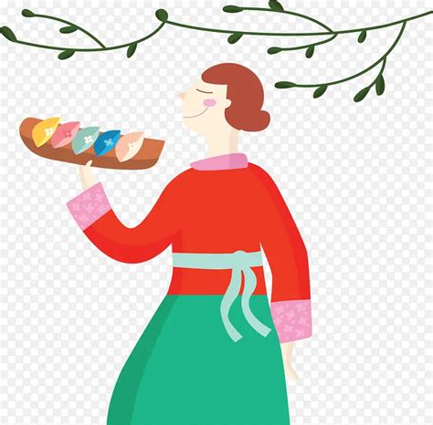 朝鲜女人庆祝中秋png图片素材下载图片编号8063701 Png素材网