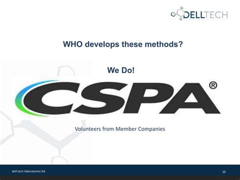 Test Methods For Cleaning Product Validation And Certification With Cspa Pptx